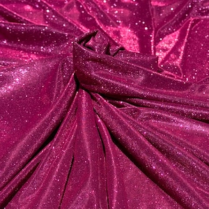 Black Shimmer Lurex Knit Fabric by Yard Luxury Sparkle Fabric Spandex ...