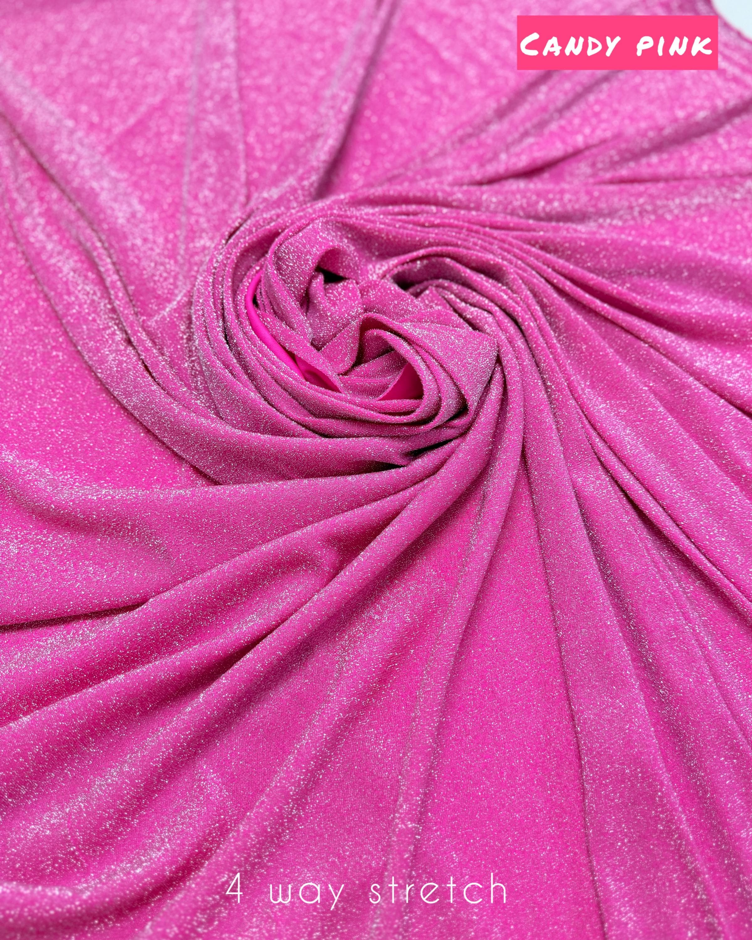 Metallic Lurex Spandex Fabric by Yard, Shimmer 4 Way Stretch Material ...