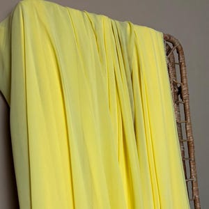 Yellow Chiffon Fabric by the Yard, Yellow Bridal Fabric Sheer Chiffon ...