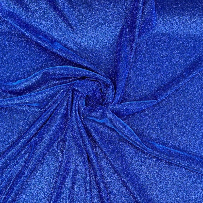 Blue Lurex Fabric - Etsy