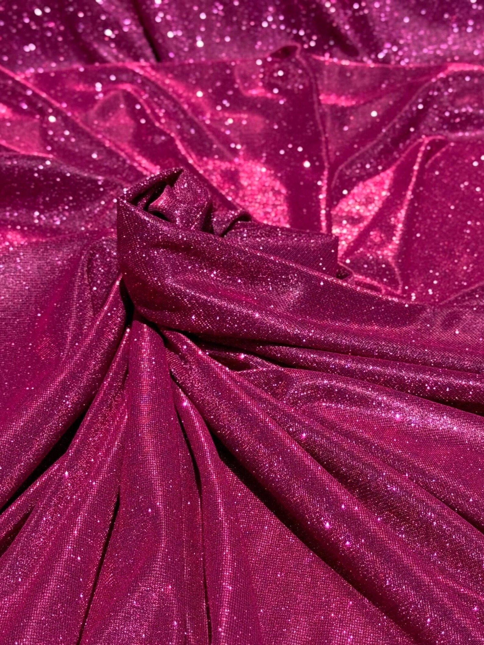 Fuchsia Shimmer Lurex Knit Fabric by Yard Knit Fuchsia Luxury Pink ...