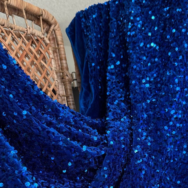 Electric Blue Fabric - Etsy