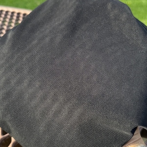 Black Power Mesh Fabric, See Through Mesh, 4 Way Stretch Power Mesh by ...