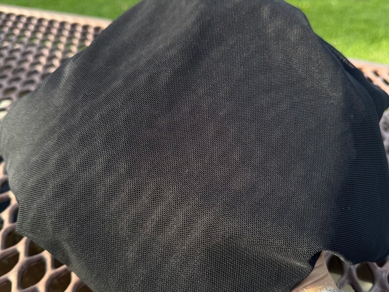 Black Power Mesh Fabric, See Through Mesh, 4 Way Stretch Power Mesh by ...