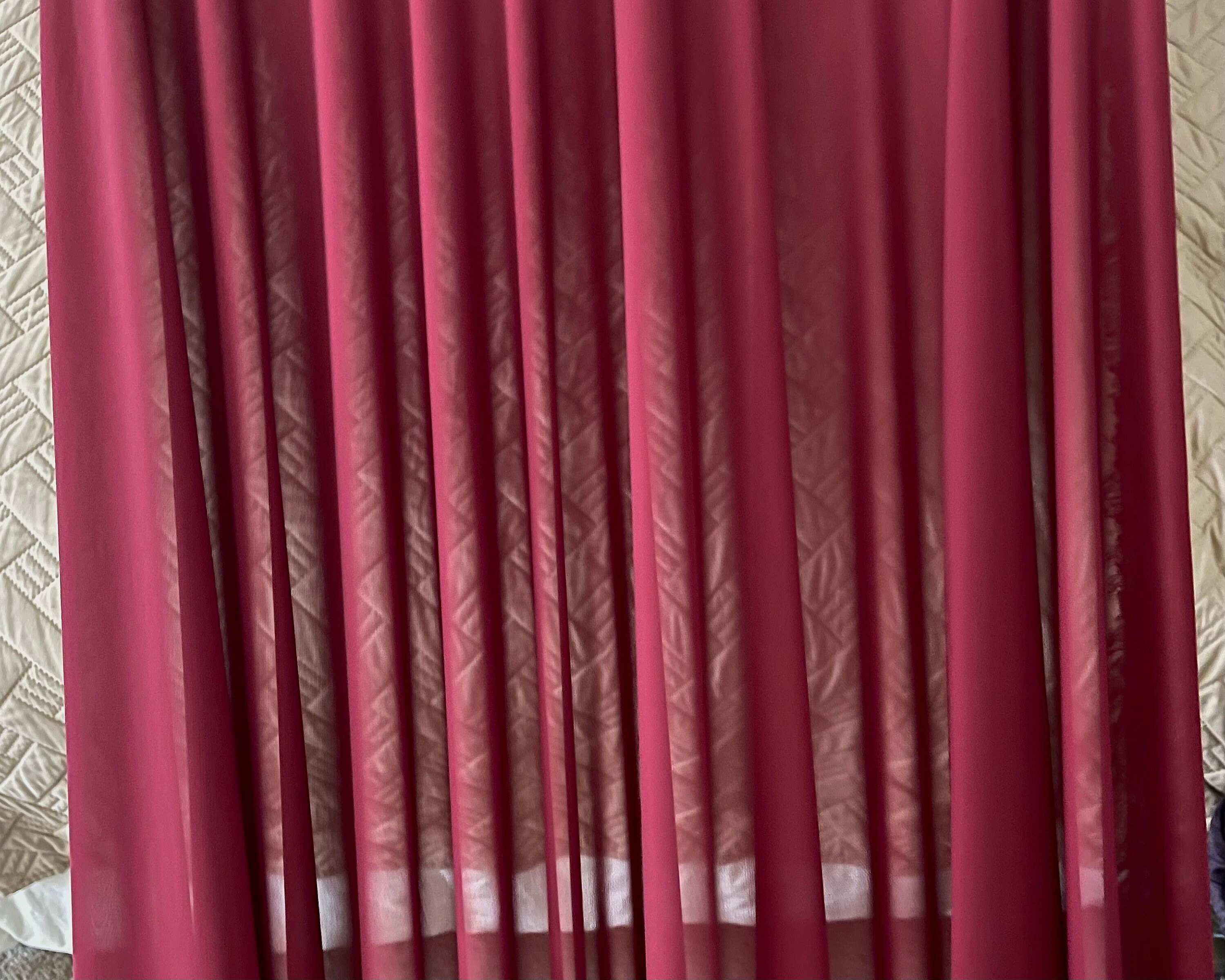 Burgundy Red Chiffon Fabric by Yard Red Sheer Fabric Soft - Etsy