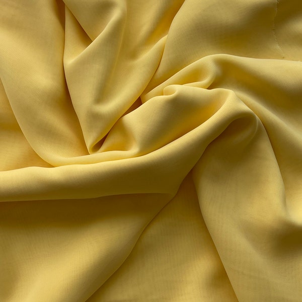 Yellow Chiffon Dress - Etsy