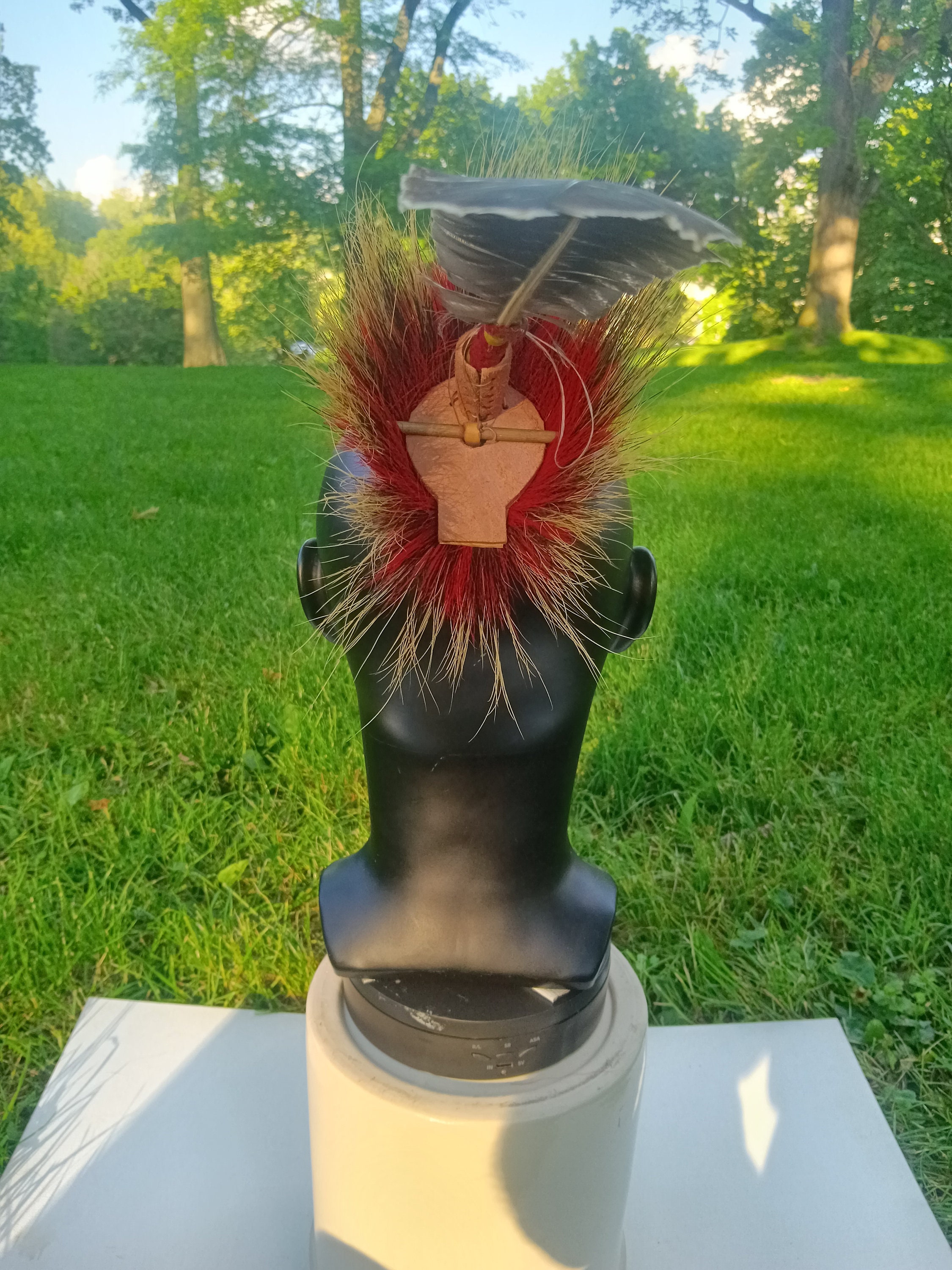 Native American Porcupine Hair Roach Head Dress. Siga-lega, Paynash ...