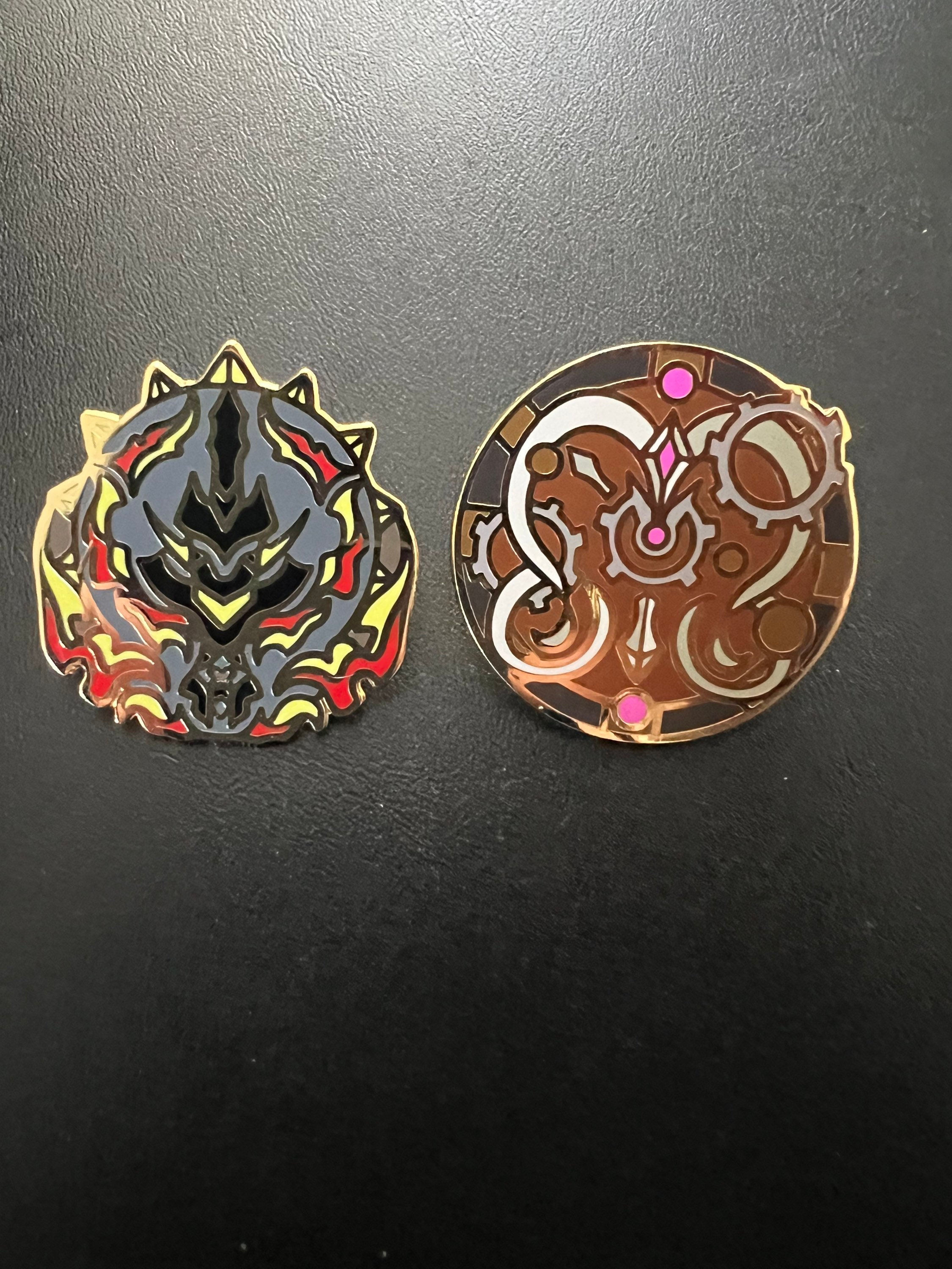 INSTOCK Honkai Impact 3rd Flamechasers Vill-v & Kalpas Signets Enamel ...