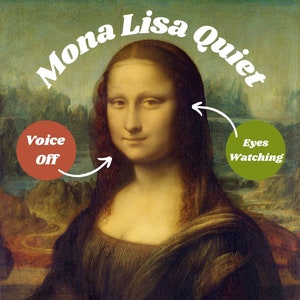 Mona Lisa Quiet Classroom Management Poster - Etsy