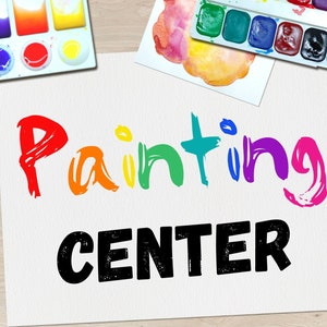 Choice Art Studio Center Poster Bundle TAB Classroom Drawing Painting ...