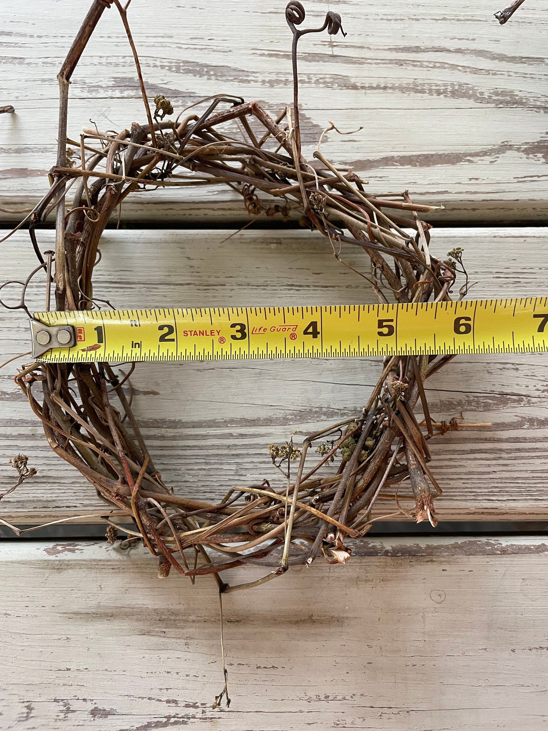 Handmade Grapevine Wreath: Rustic DIY Crafting Supplies (6"/8") - Etsy