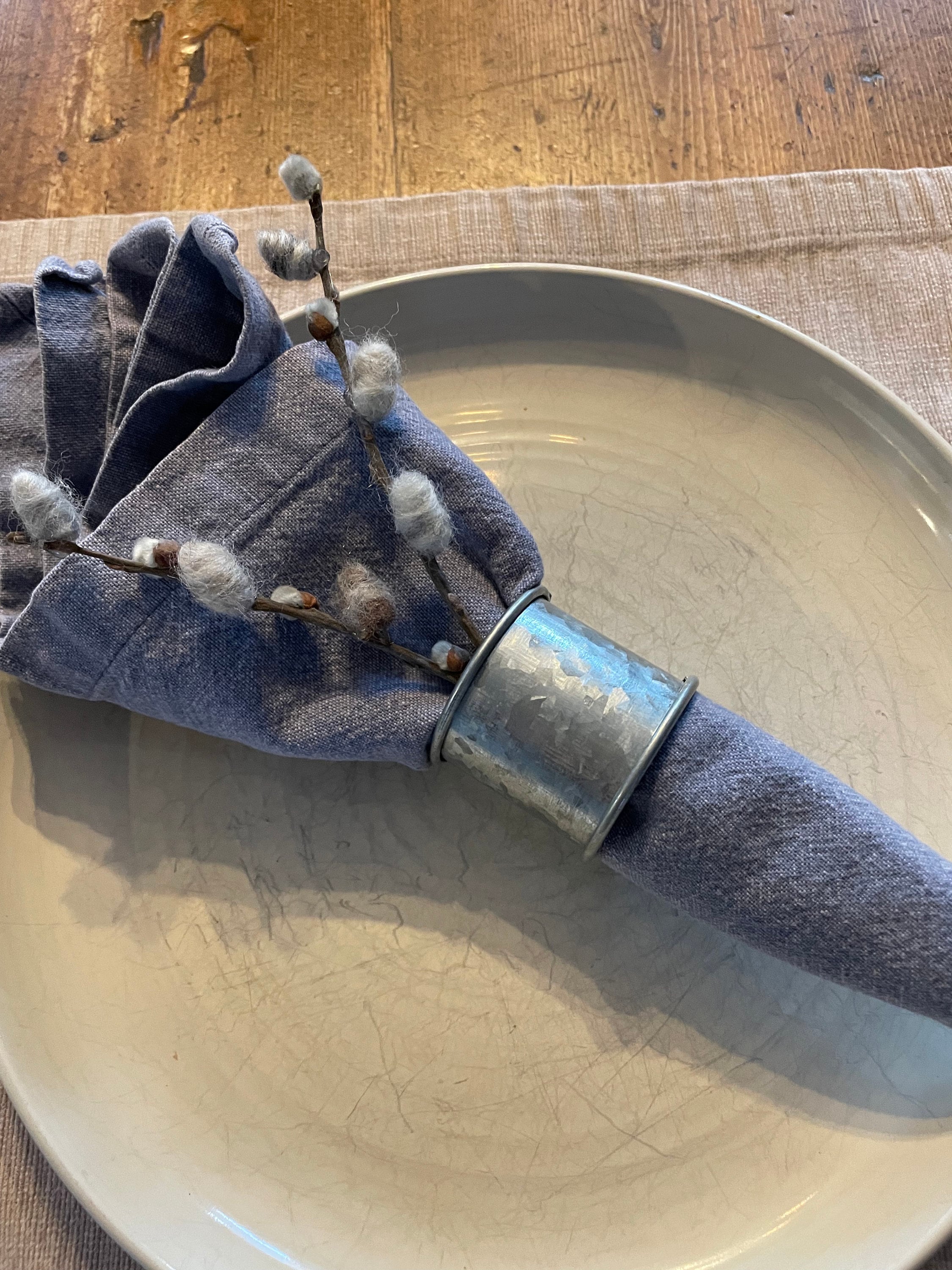 Felted Wool Pussy Willow Twig Table Accents, Rustic Spring Decor ...