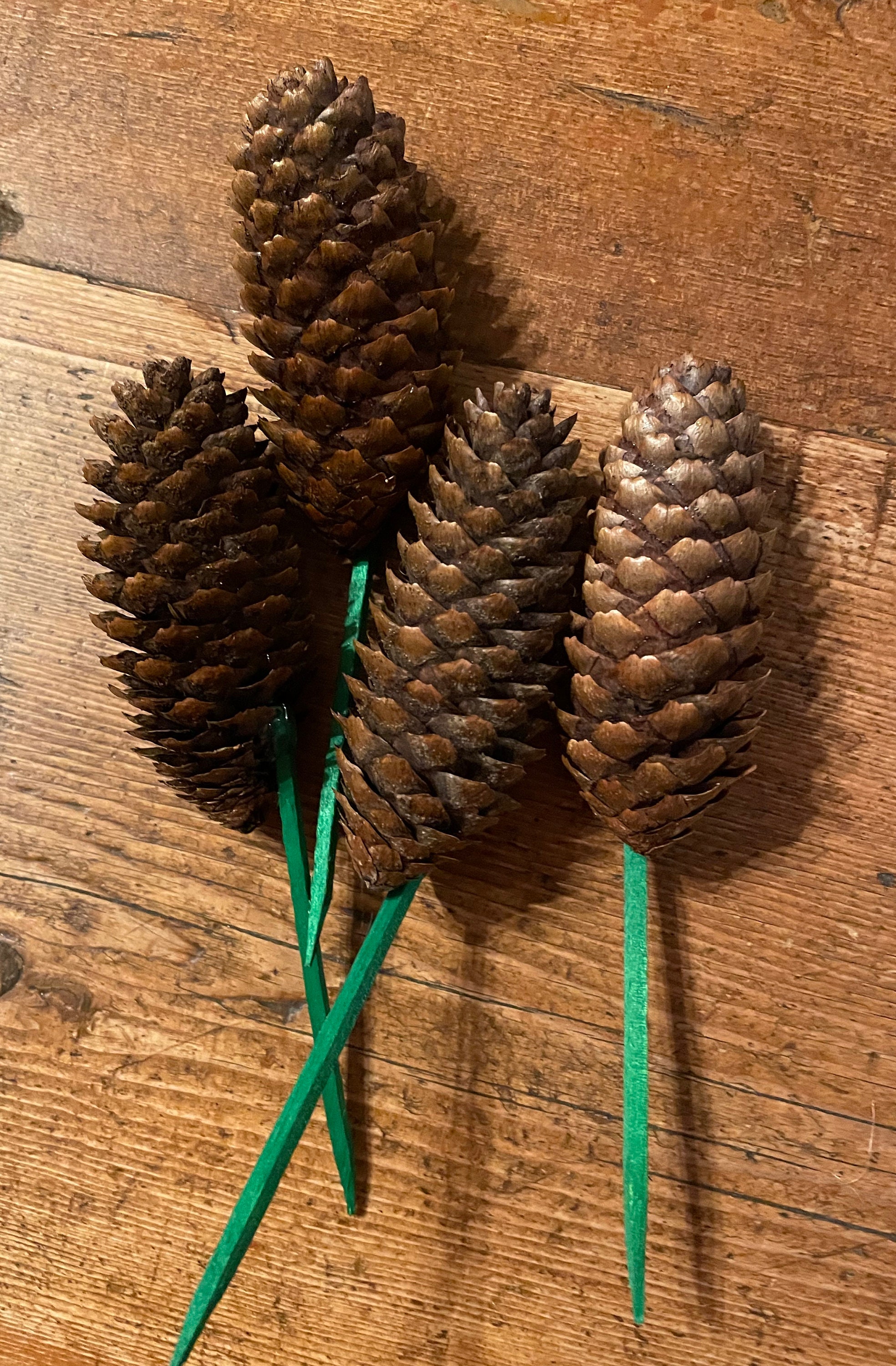 Handmade Pine Cone Wreath Picks: Rustic Holiday Decor - Etsy