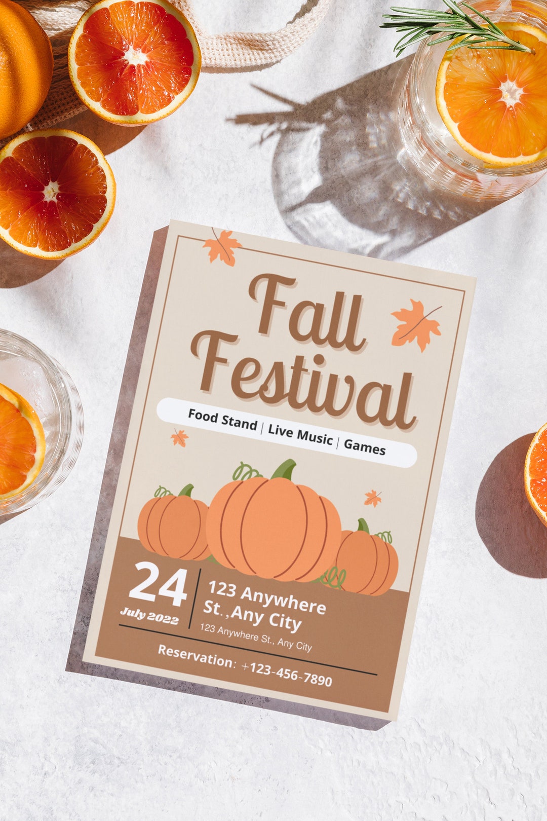 Fall Festival Flyer Invitation School Church Kids Harvest - Etsy