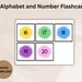 Printable Alphabet & Number Flashcards for Toddlers (digital Download ...