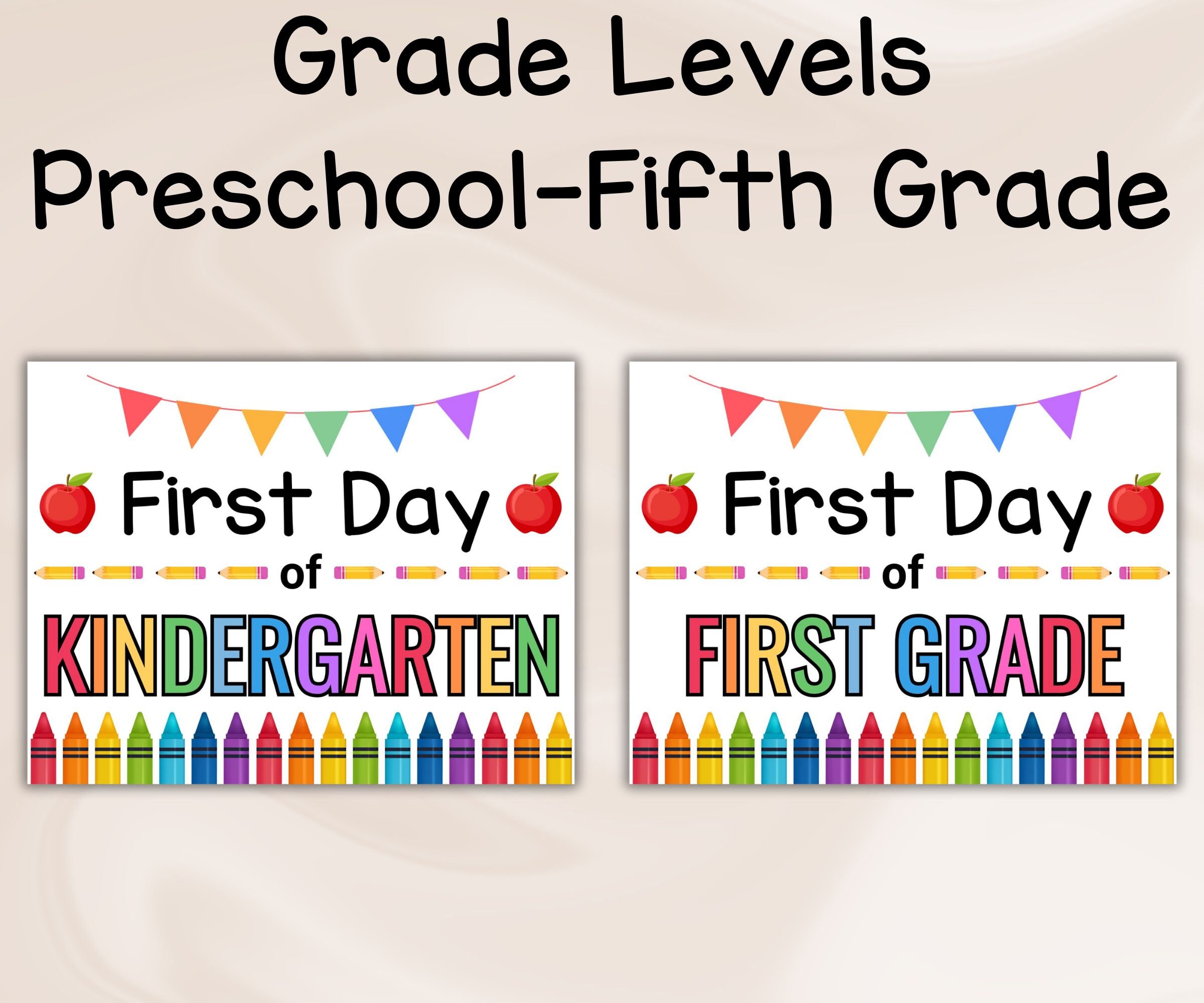 Back to School Sign First Day of School Sign Printable First Day of ...
