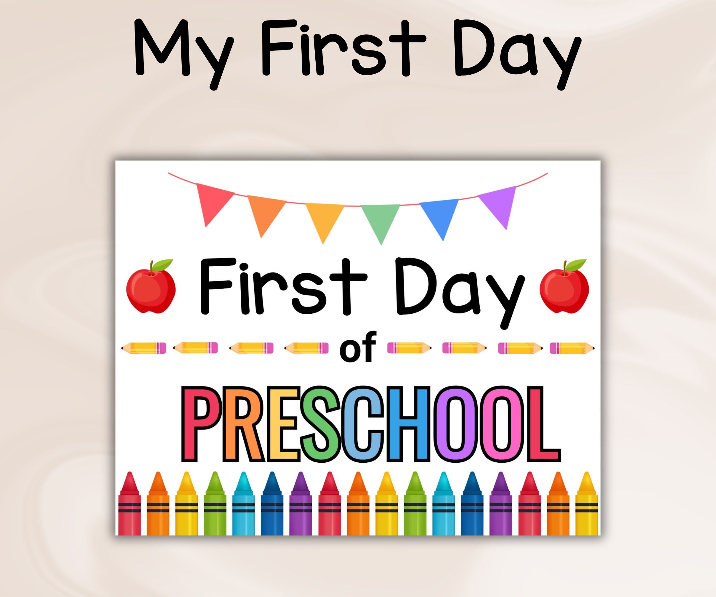 Back to School Sign First Day of School Sign Printable First Day of ...