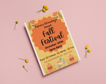 Fall Harvest Flyer Editable Fall Festival Flyer Fall - Etsy