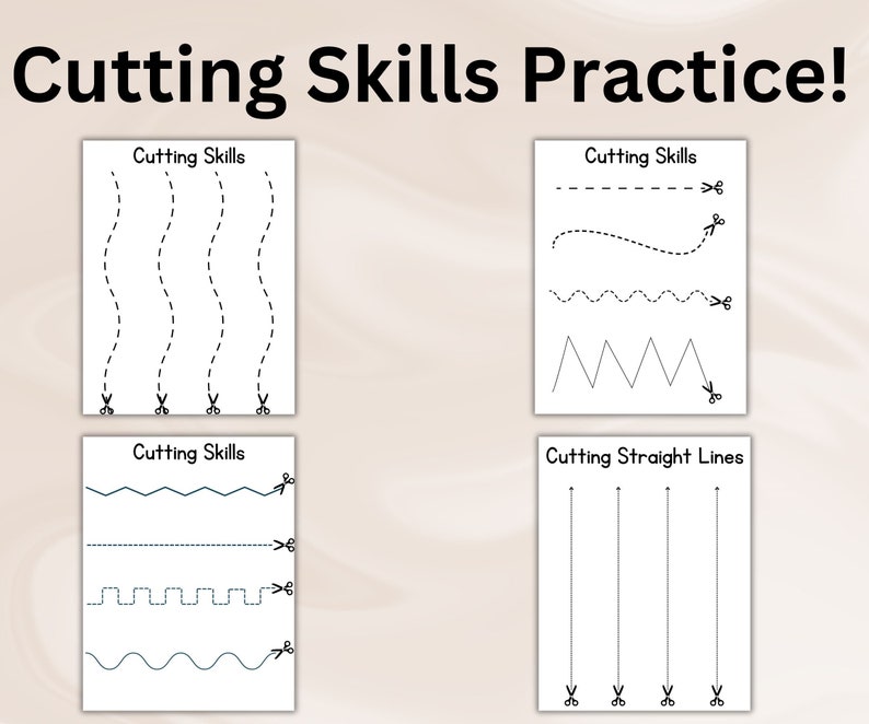 Scissor Skills | Cutting Practice | Preschool Worksheets | Preschool ...