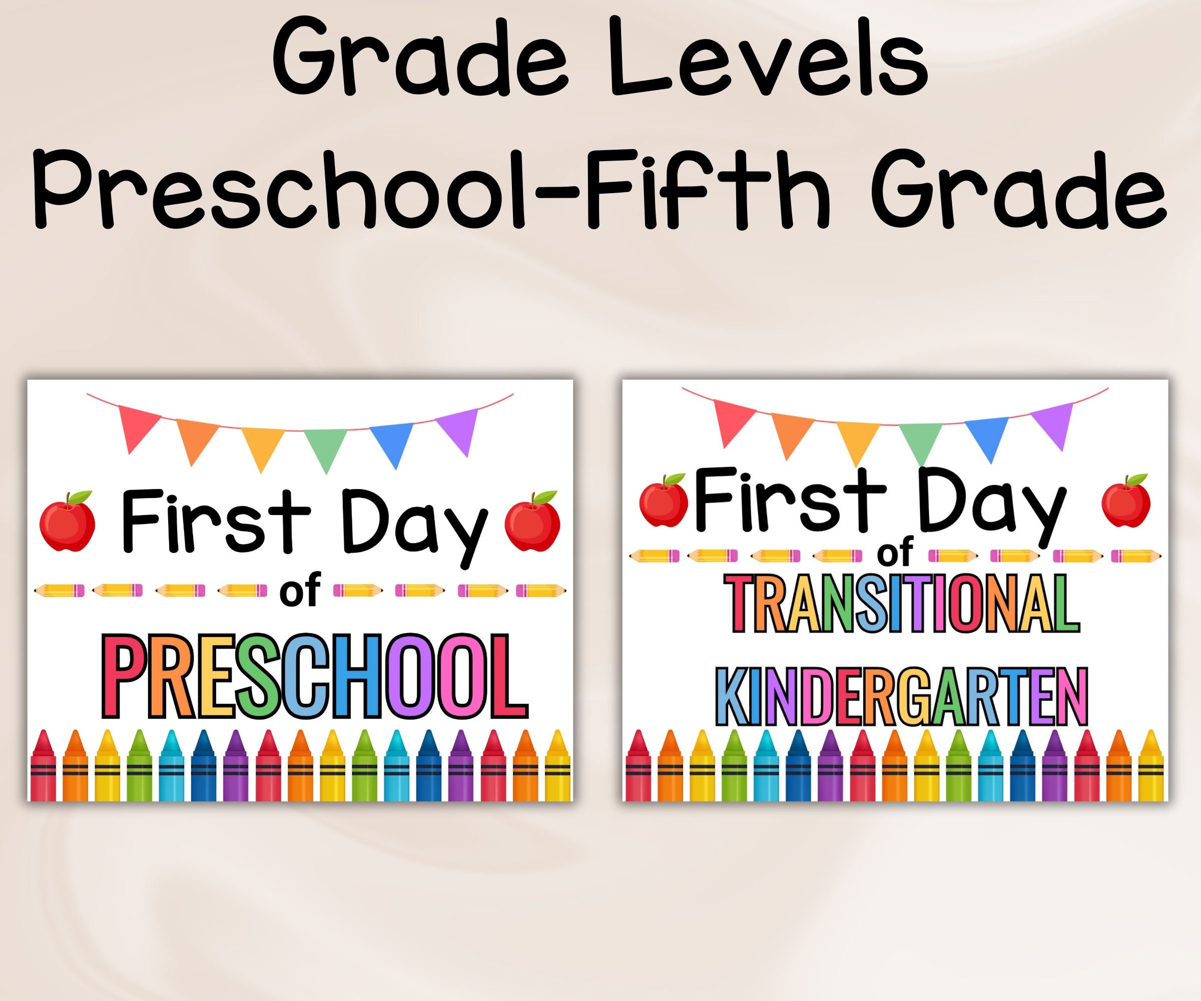 Back to School Sign First Day of School Sign Printable First Day of ...