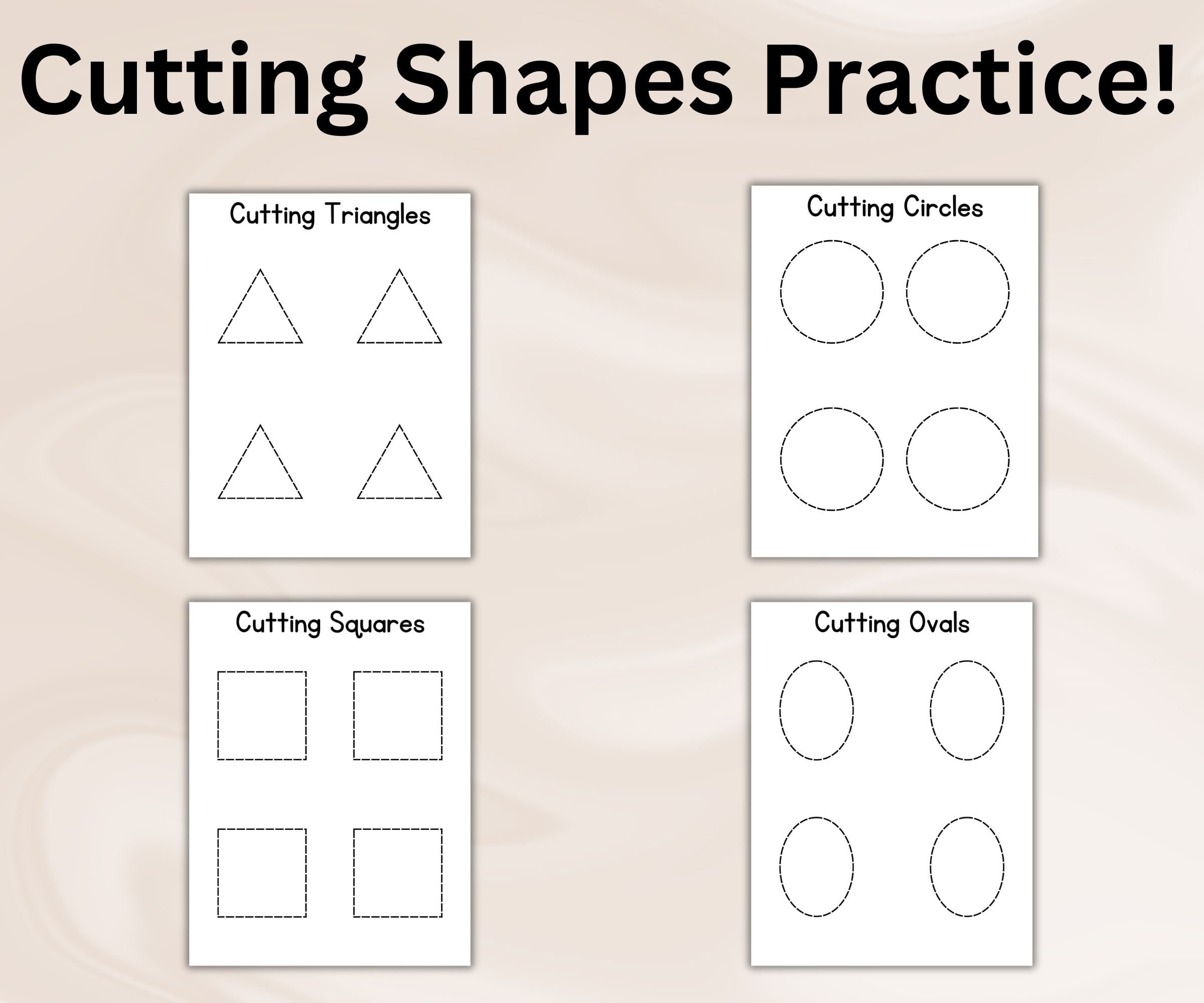Scissor Skills | Cutting Practice | Preschool Worksheets | Preschool ...