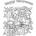 Halloween Digital Coloring Pages to Print at Home - Etsy