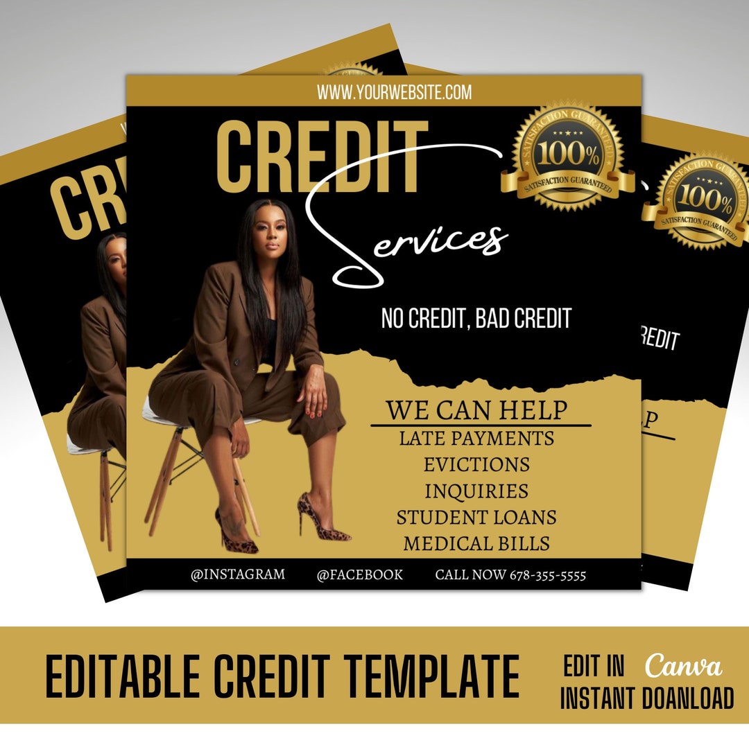 Credit Company, Editable Credit Flyer, Credit Repair, Credit Business ...