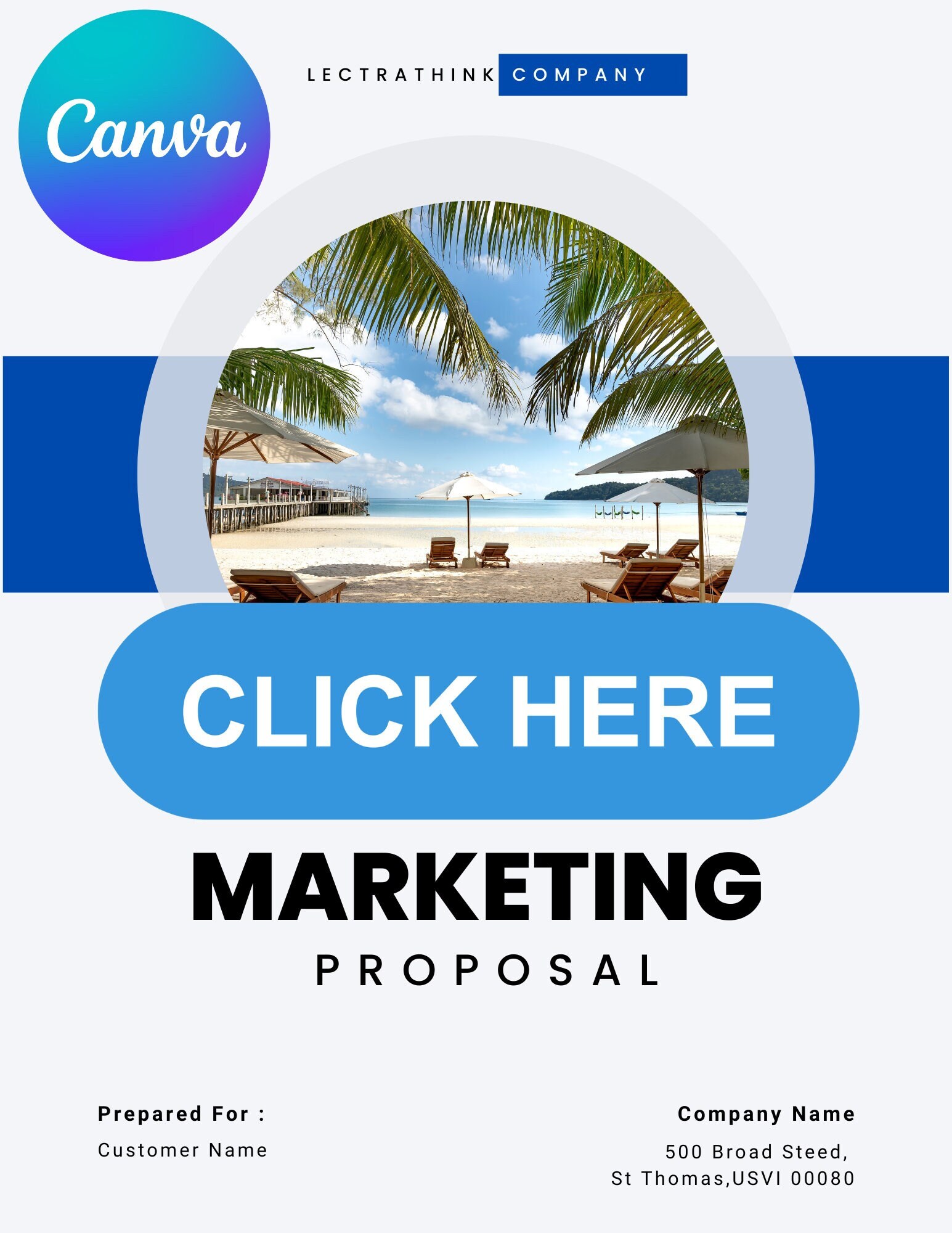 Marketing Bundle Template Events Business, Blue Theme, Budget, Planning ...
