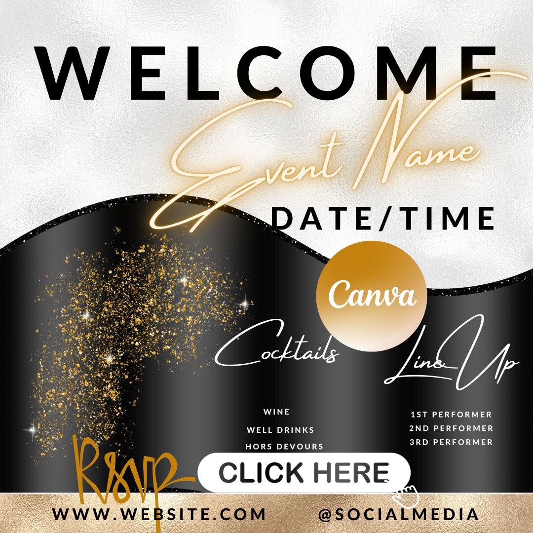 EVENT Welcome Bundle Flyer Template Social Media Posts, Instagram ...