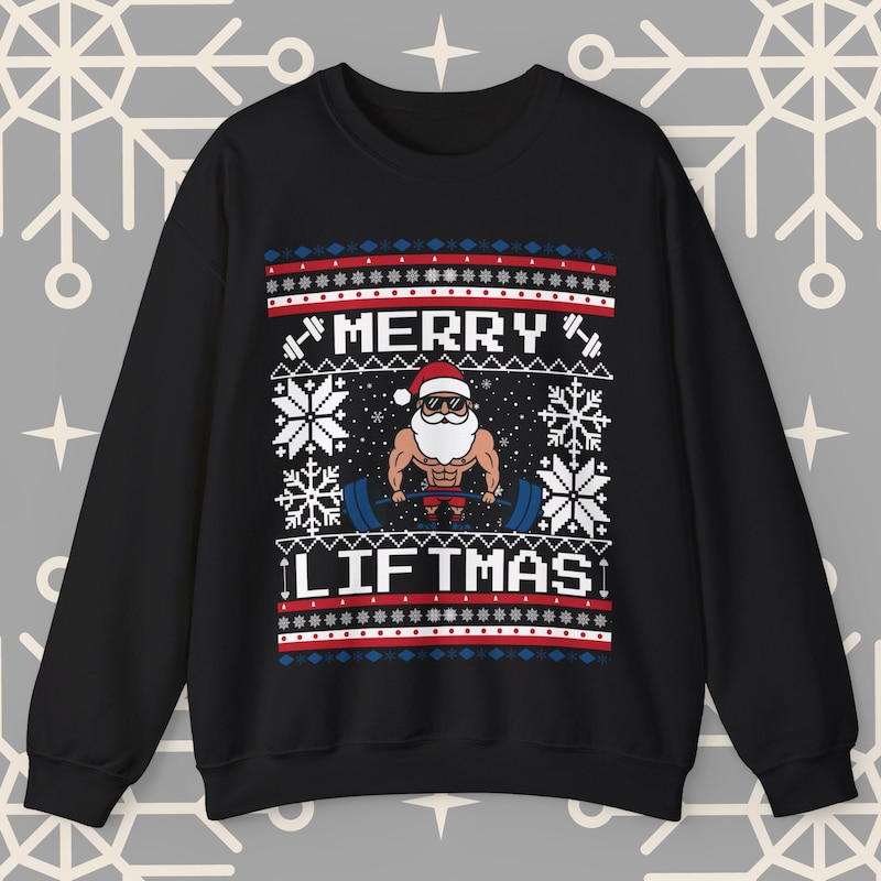 Santa Gym Jumper - Etsy