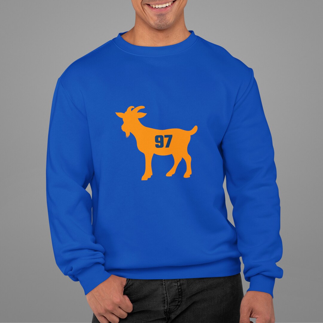 Mcdavid GOAT Sweatshirt, Greatest of All Time Number 97 Hockey ...