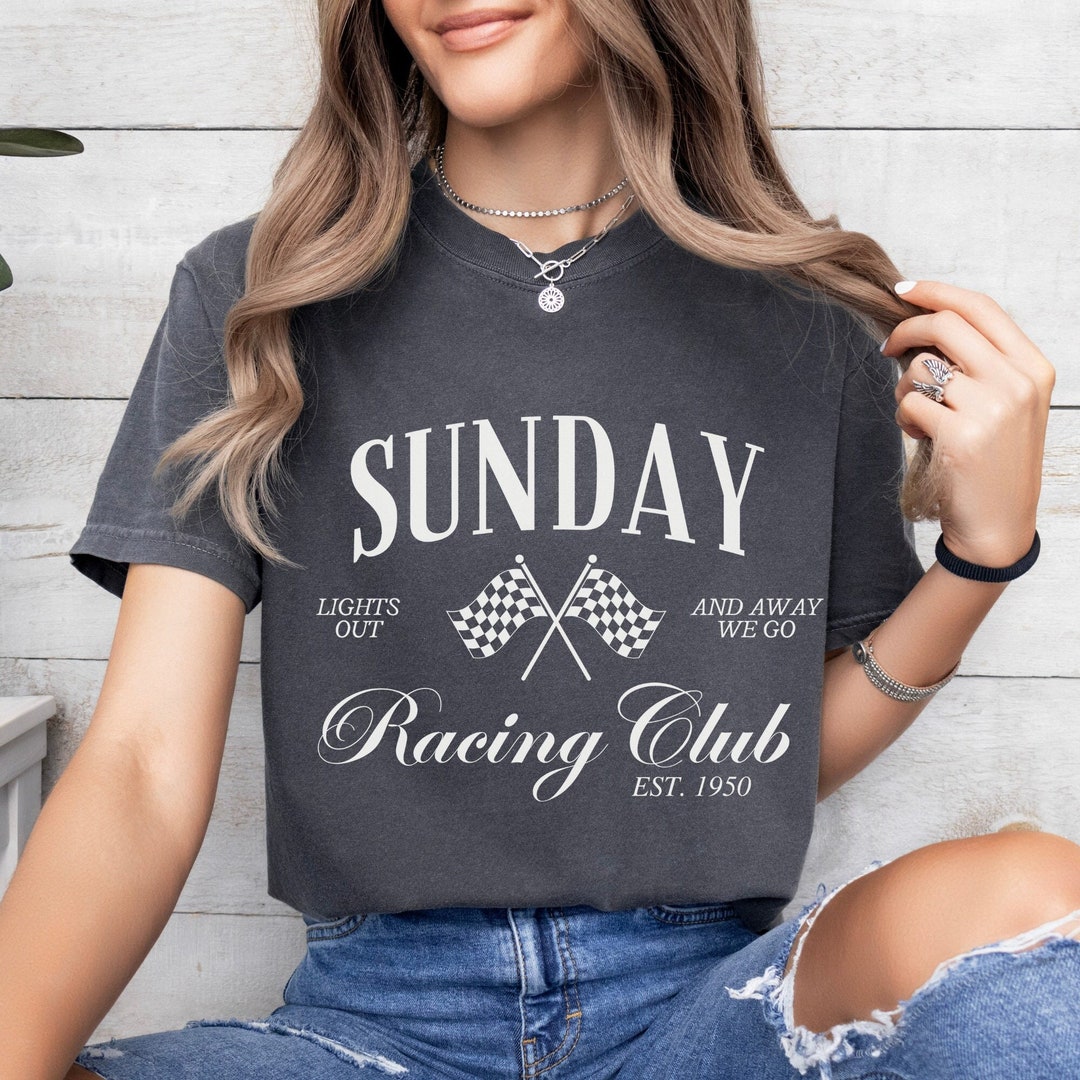 Sunday Racing Club Unisex Comfort Colors® Formula One Merch, Oversized ...
