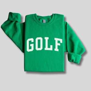 GOLF Sweatshirt, Unisex Golfer Clothing, Golf Tournament Sweater, Green ...
