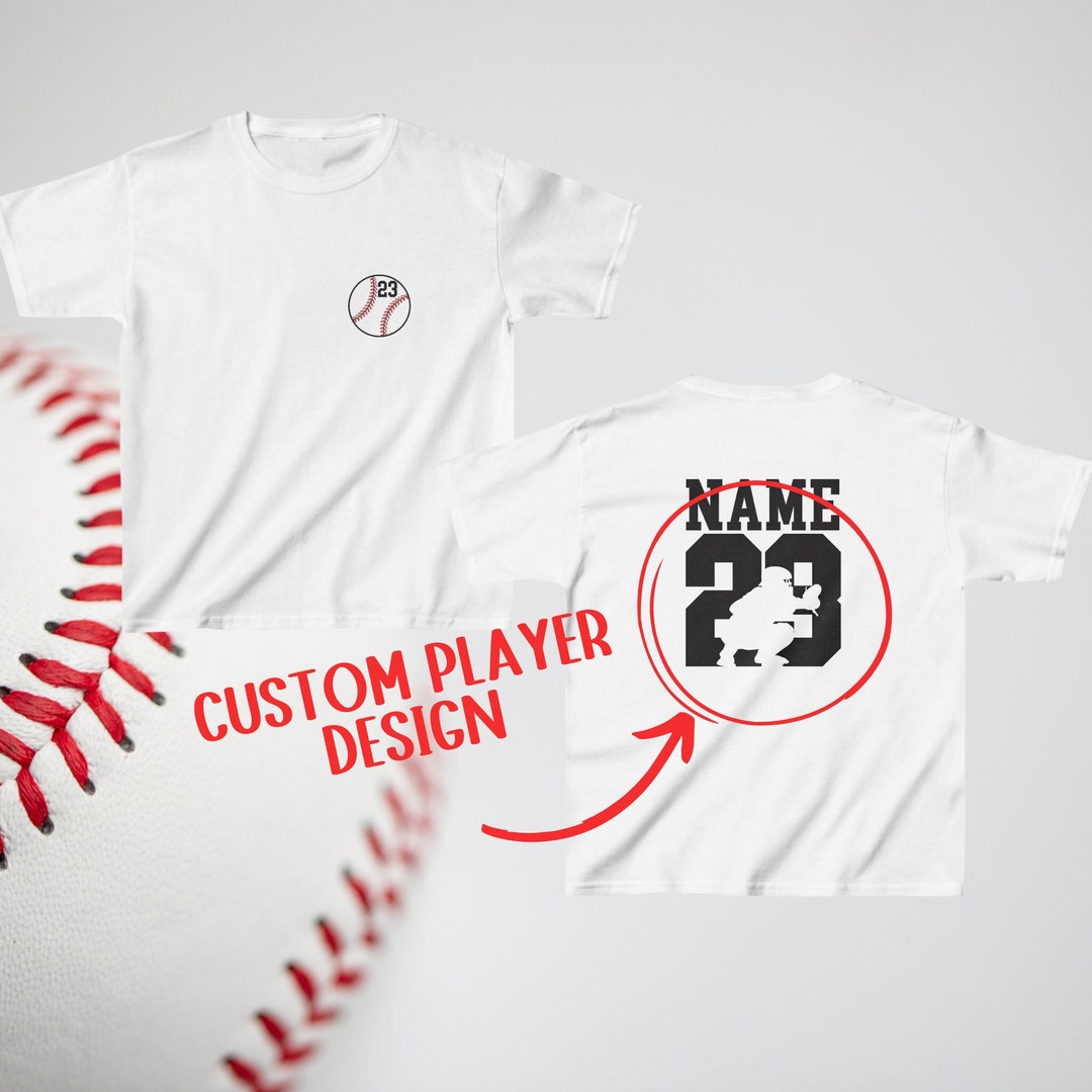 Custom Baseball Shirt With Name and Number, Personalized T-shirt for ...