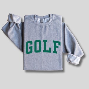 GOLF Sweatshirt, Unisex Golfer Clothing, Golf Tournament Sweater, Green ...