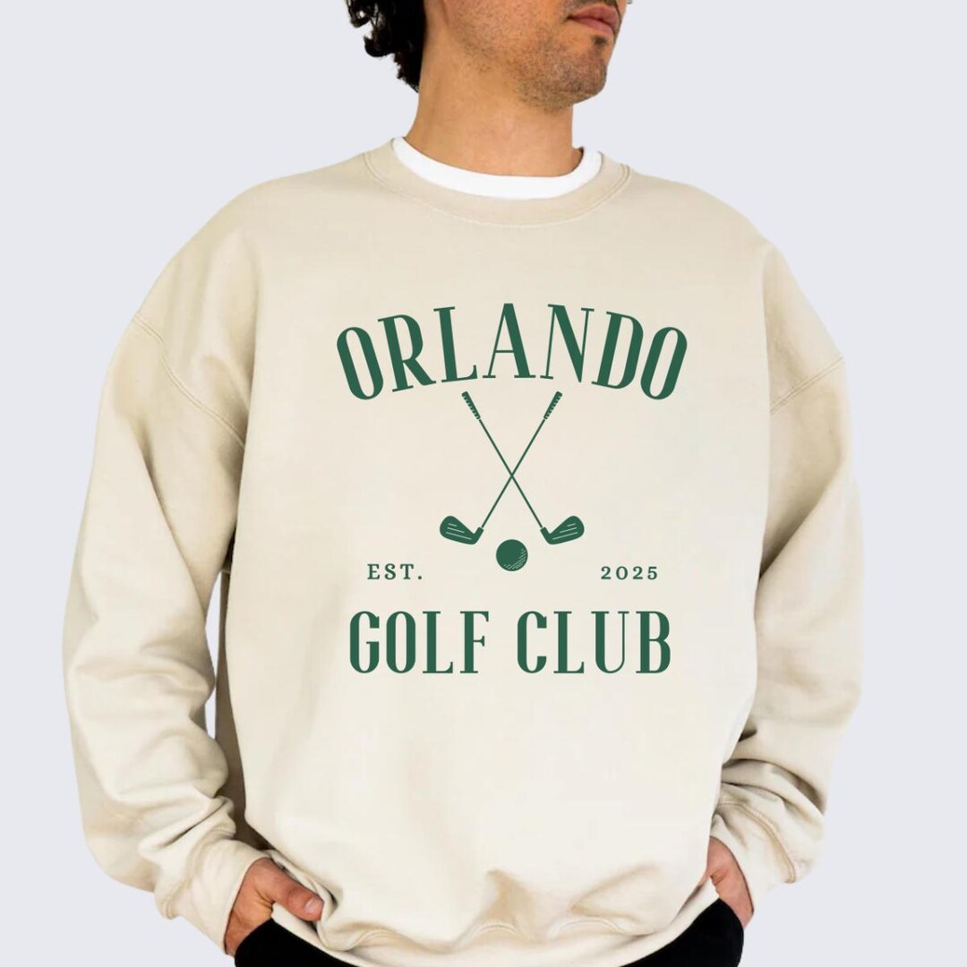 Custom Golf Sweatshirt With Personalized Golf Club Name, Unisex Golfing ...