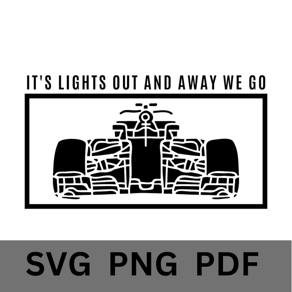 Formula 1 Svg, It's Lights Out F1 Svg, Formula One Svg, F1 Car Svg ...