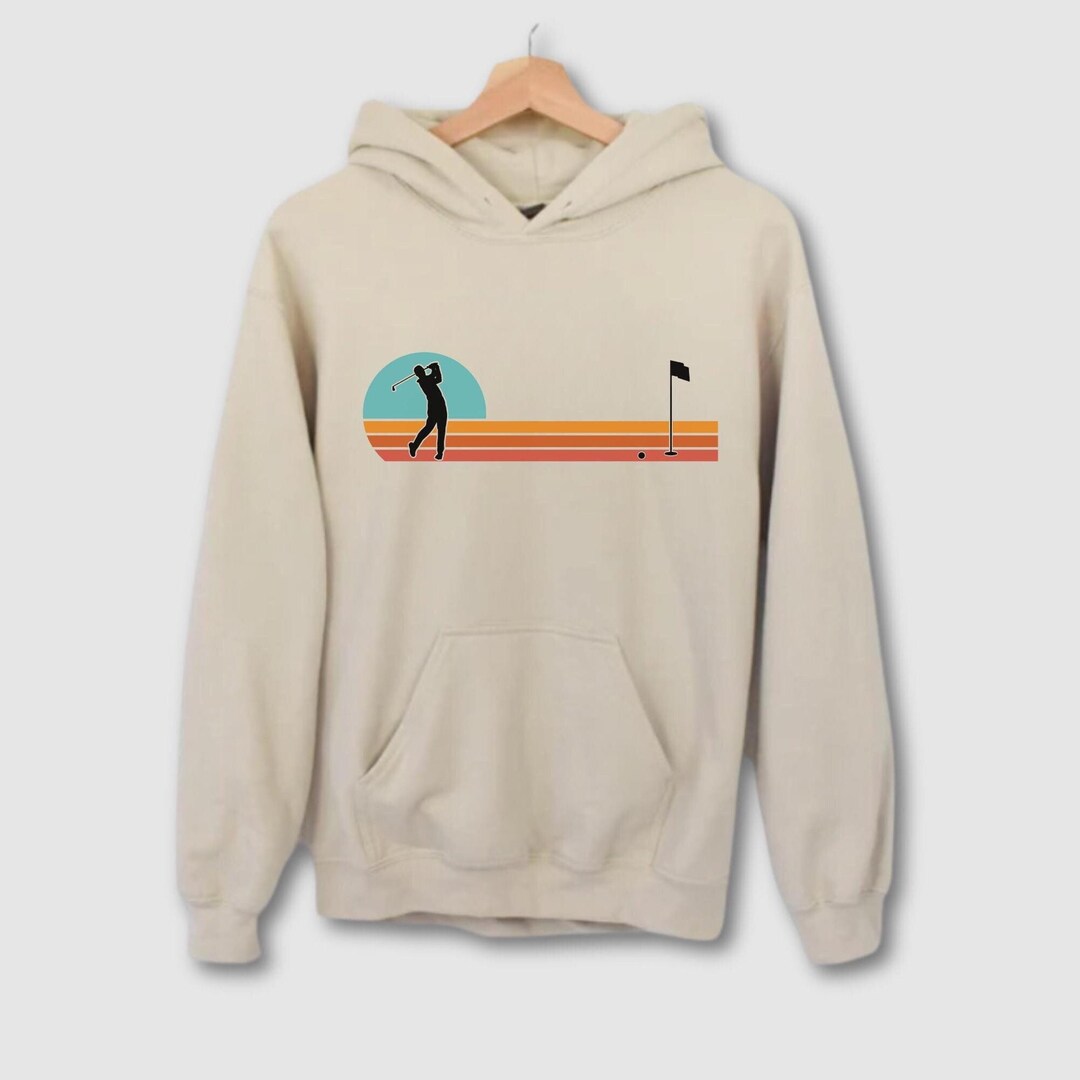 Retro Golf Hoodie, Golfer Hoodie, Retro Golfing Sweatshirt, Vintage ...