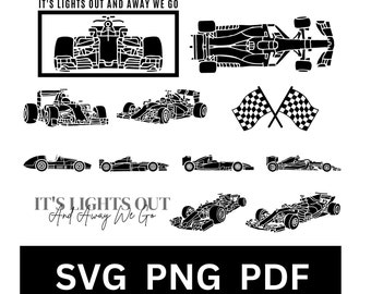 Formula 1 Car SVG Bundle - Etsy