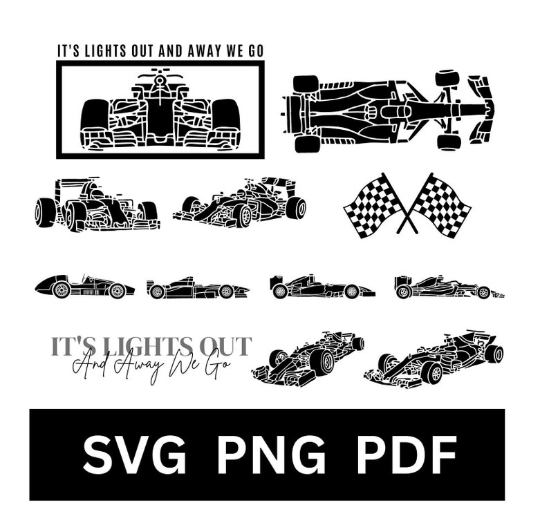 Race Cars Svg Bundle Formula 1 Svg Bundle F1 Car Svg Bundle Etsy