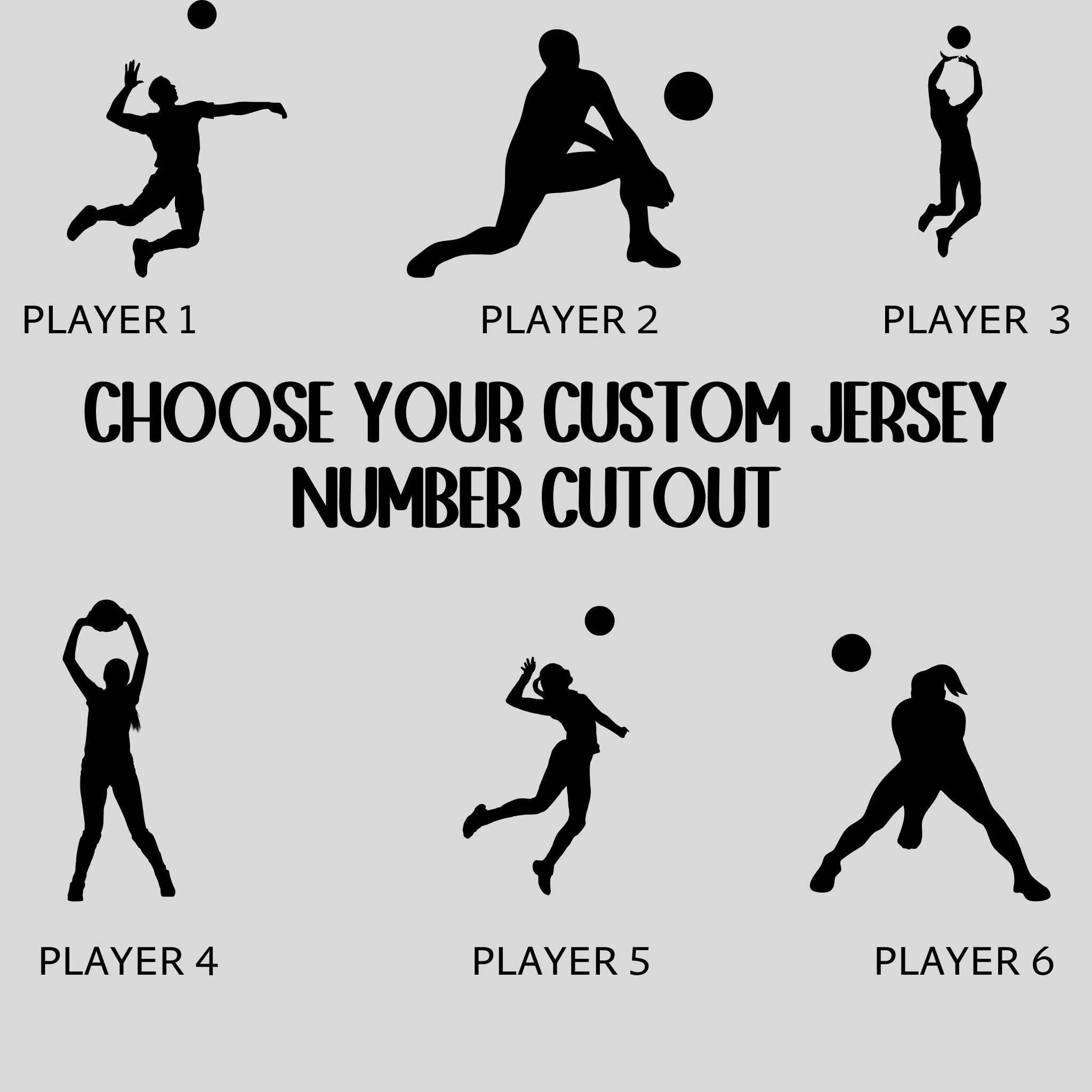 Volleyball Hoodie With Custom Name and Number, Personalized Volleyball ...