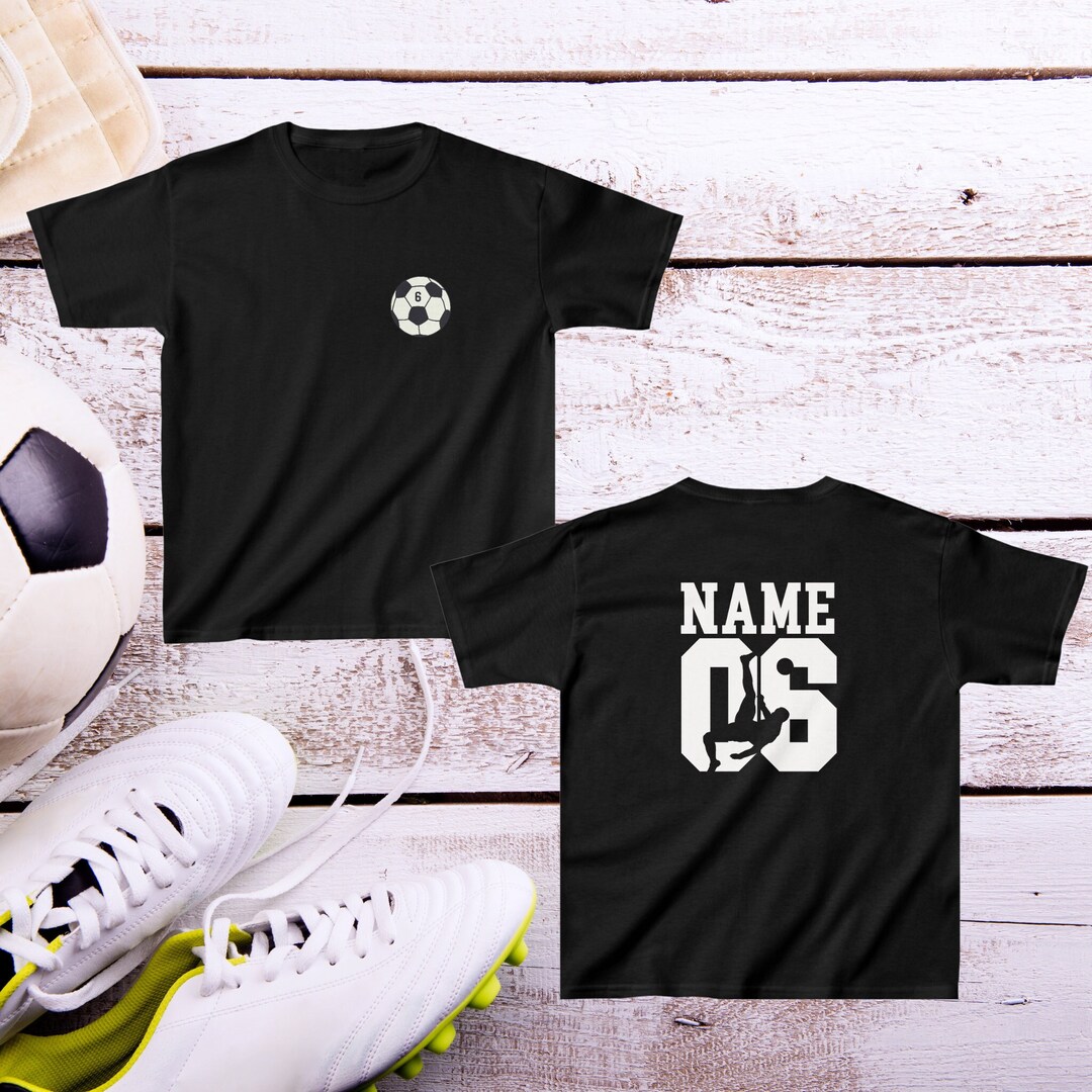 Custom Soccer Shirt With Name and Number, Personalized T-shirt for Kids ...
