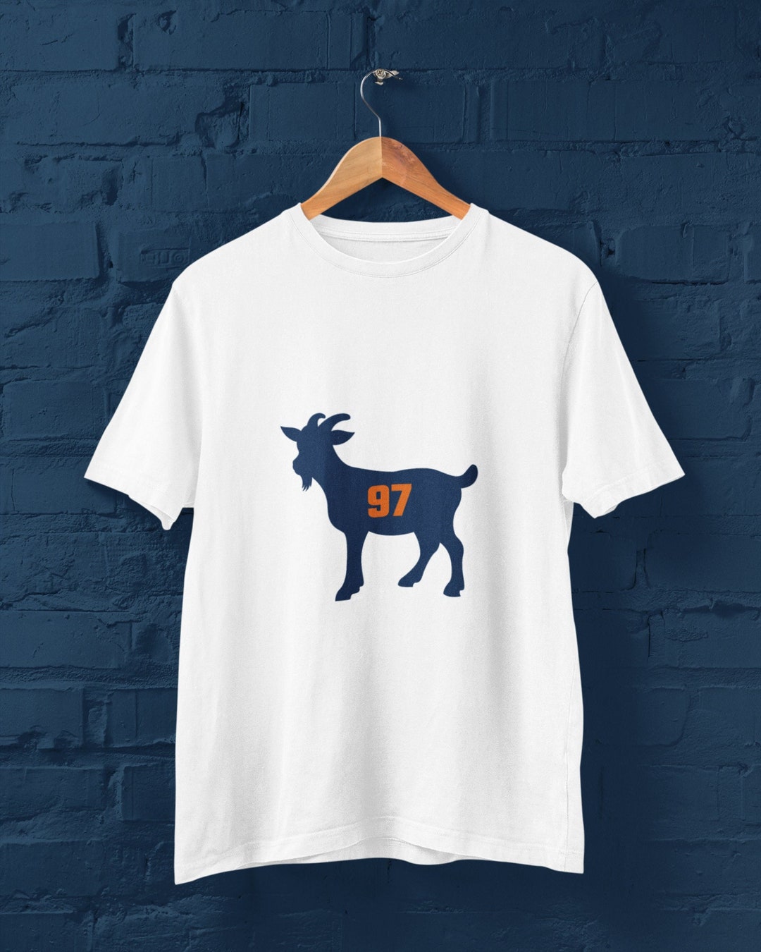 Number 97 GOAT Shirt, Mcdavid Hockey Shirt, Hockey Player Gift, Hockey ...