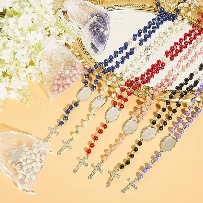 Sublimation Blank Rosary Colorful Prayer Beads - Heat Transfer Rosary ...