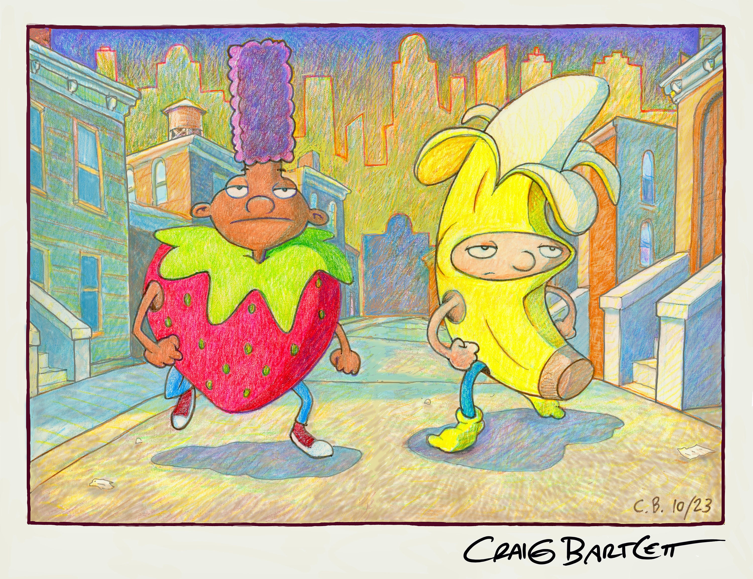 Hey Arnold Gerald Strawberry Downtown As Fruits | Hey Arnold Wiki