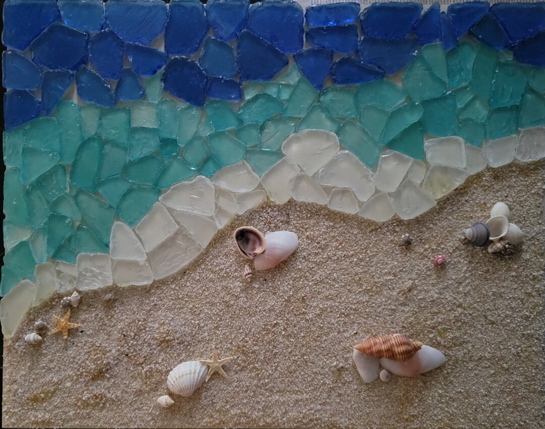 Beach Sea Glass Wall Decor - Etsy
