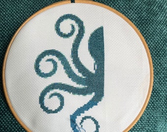 Kraken Pattern Embroidery - Etsy
