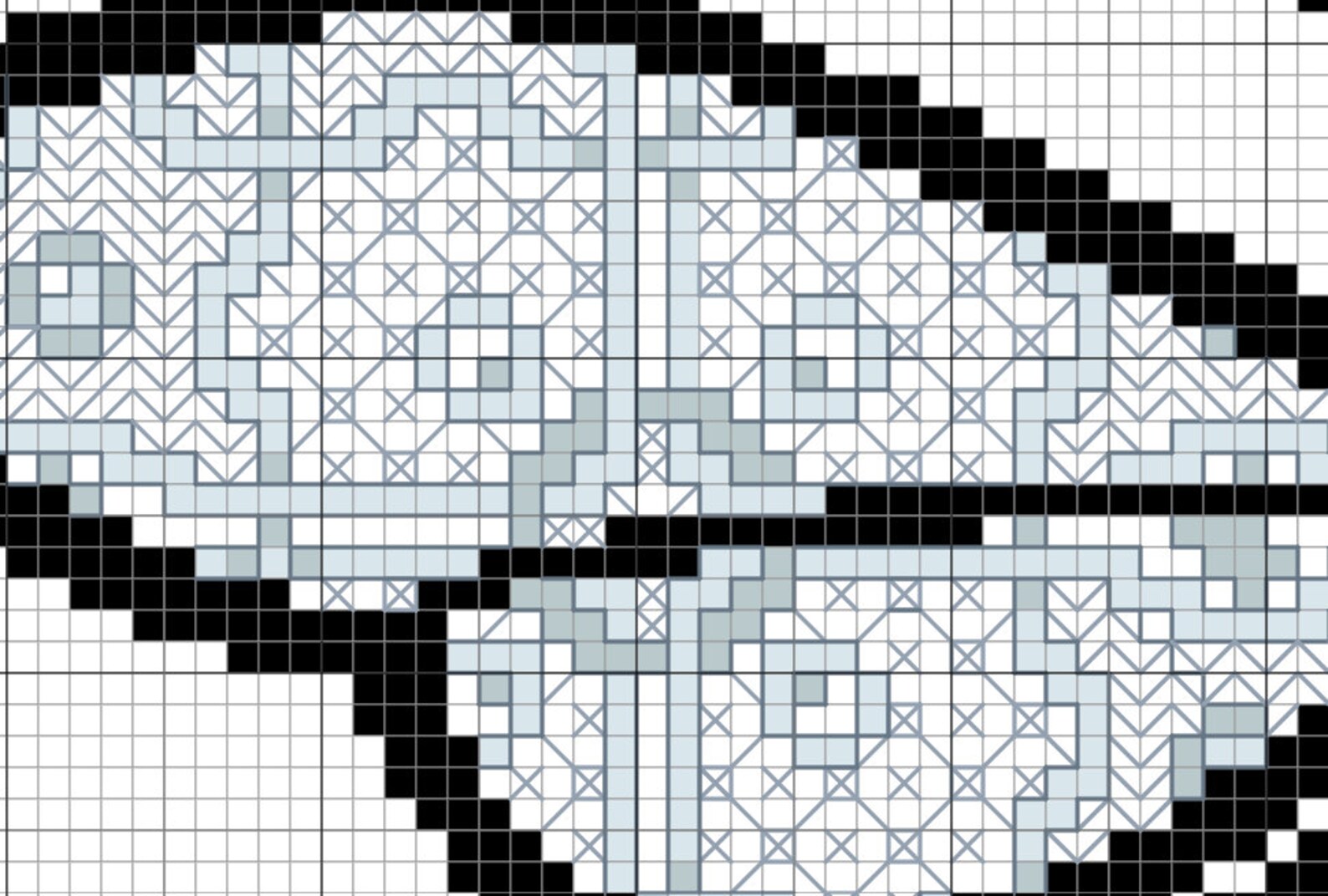 Bumble Bee Cross Stitch Pattern PDF Instant Digital Download Blackwork ...