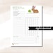 Bunny Chore Chart for Kids Adults or Petsitter Includes Daily and ...