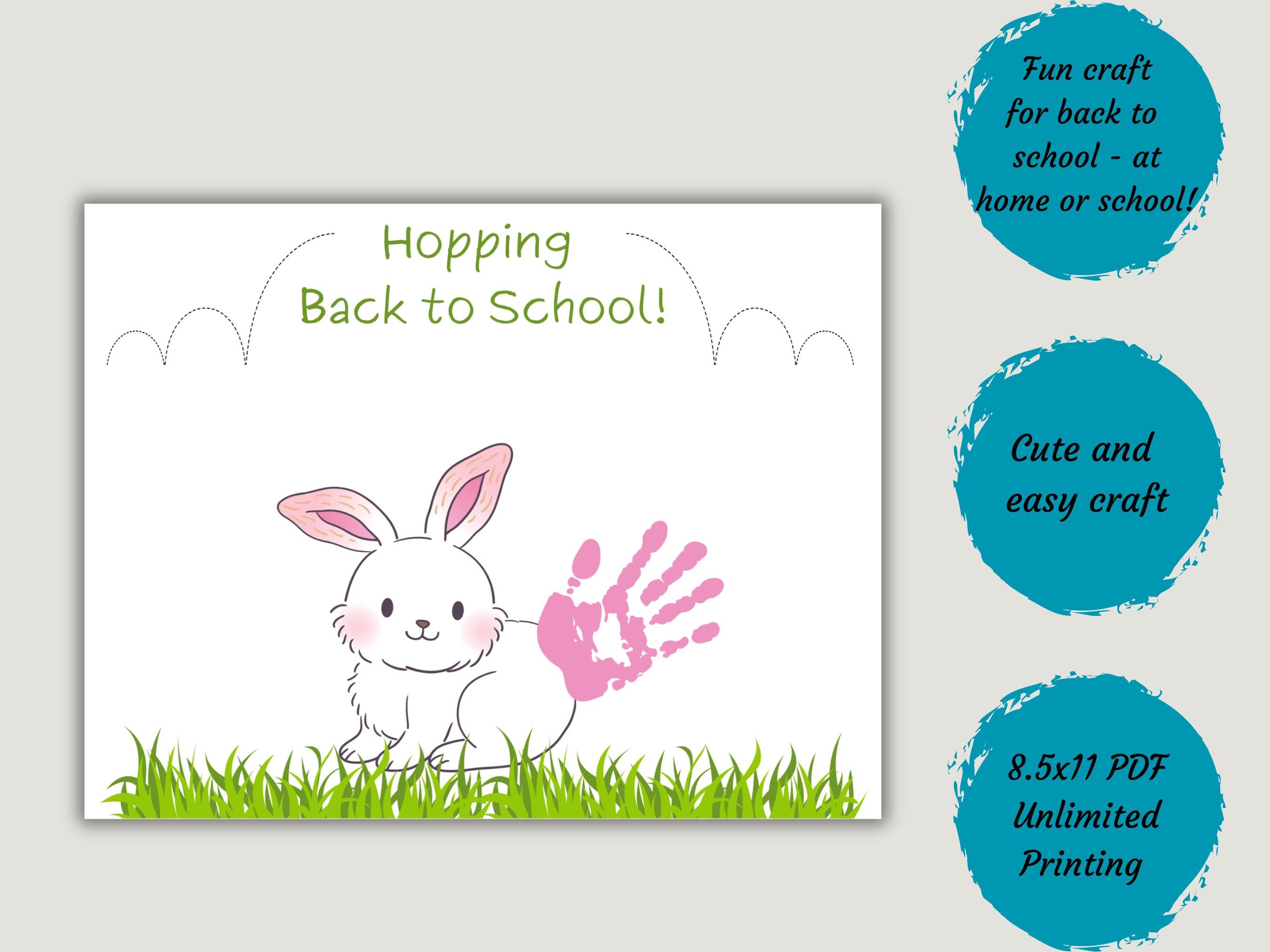 Kids Back to School Handprint Craft Printable Activity for Infants ...